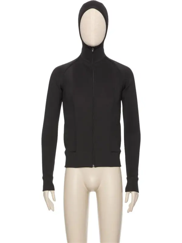 Valentino Garavani Vlogo Embossed Jersey Hoodie - Black
