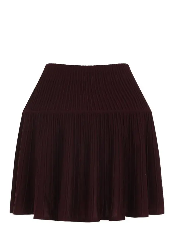 Alaïa Crinoline Pleated Mini Skirt - Black