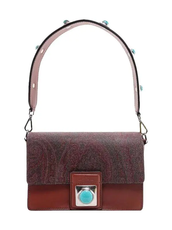 Etro Paisley Crown Me Shoulder Bag - Red