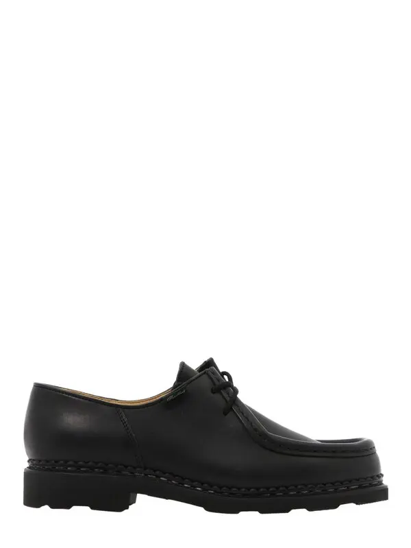 Paraboot Lace-up Moccasins With Rubber Soles - Black