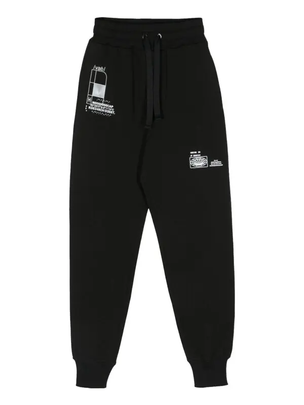 Dolce & Gabbana Printed Cotton Track Pants - Black