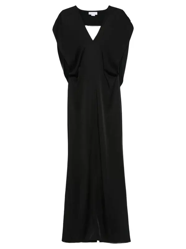 Stella McCartney V-neck Sleeveless Maxi Dress - Black