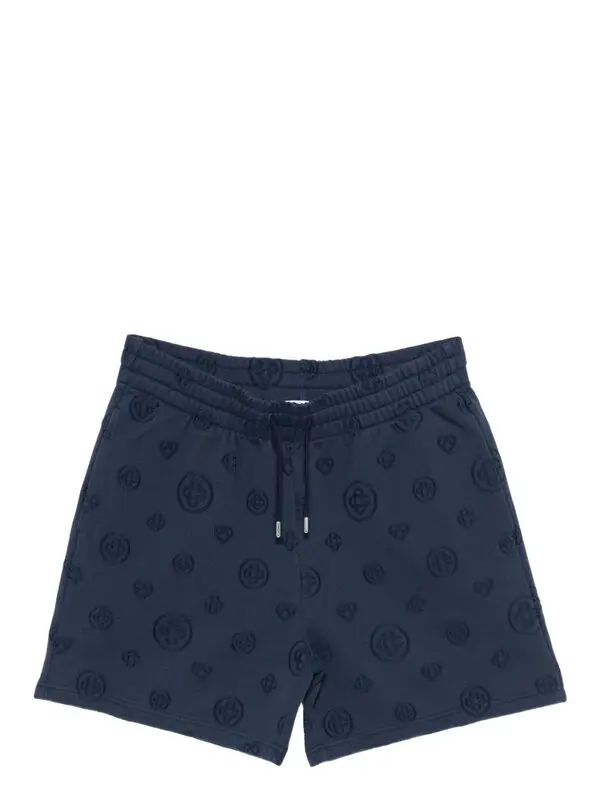 Casablanca Monogram Drawstring Shorts - Blue