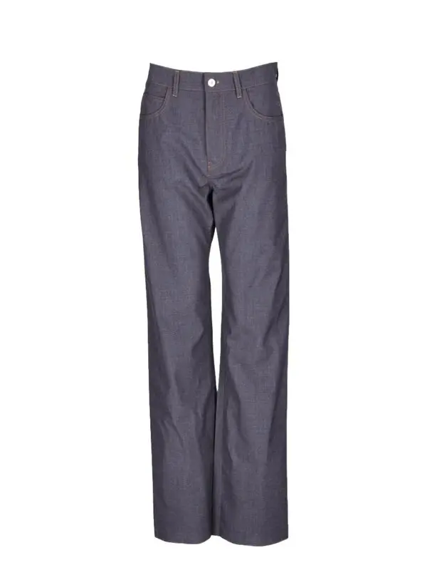 Miu Miu Straight Leg Trousers - Slate Grey