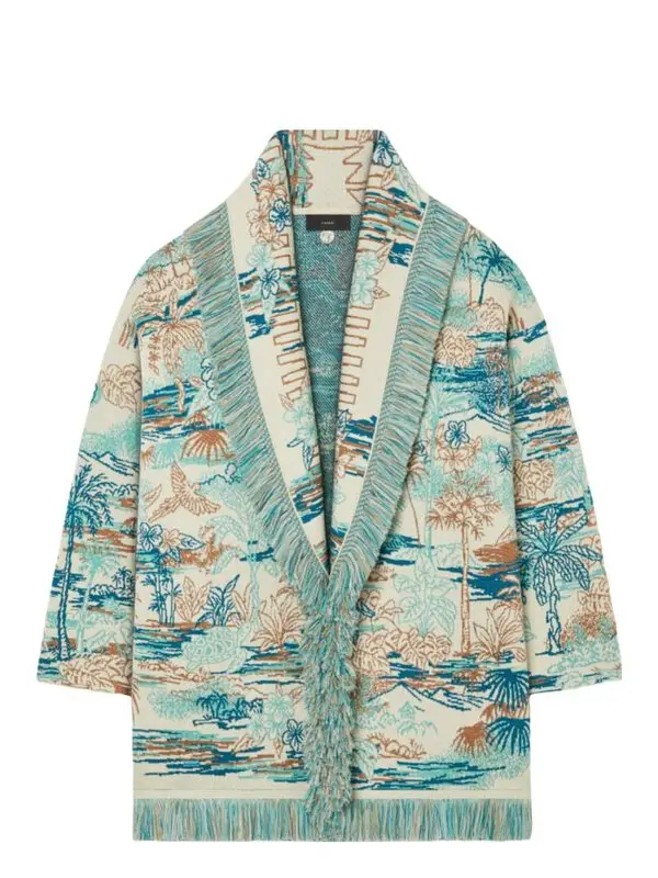 Alanui Lost In The Blue Belted Cardigan - Multicolor