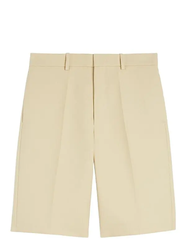 JIL SANDER Tailored Pleated Shorts - Light Yellow