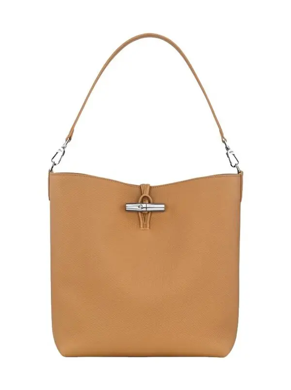 Longchamp Le Roseau Medium Shoulder Bag - Walnut