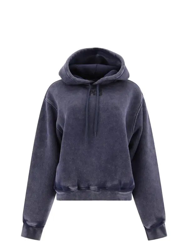 Alexander Wang Structured Terry Puff Logo Hoodie - No