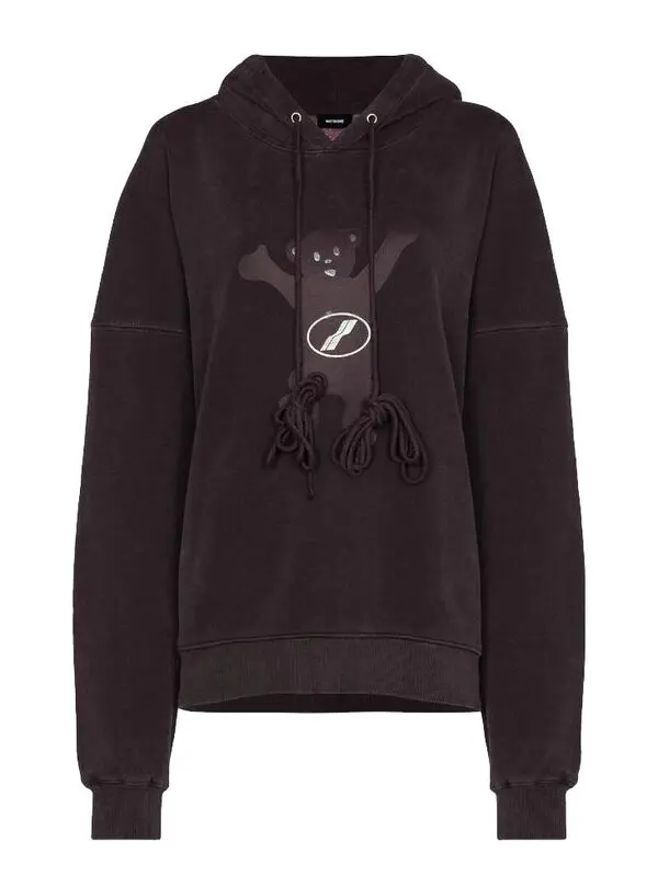 We11Done Teddy Bear Graphic Hoodie - Black