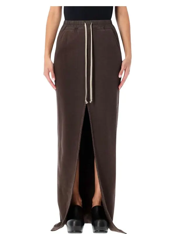 Rick Owens Drawstring Maxi Skirt - Black