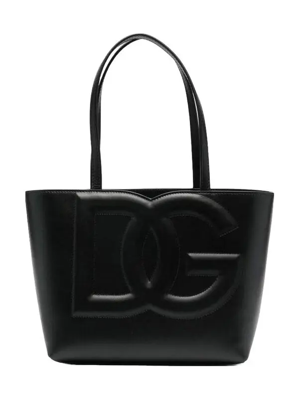 Dolce & Gabbana Dg Logo Embossed Small Tote Bag - Black
