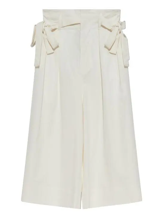 Fabiana Filippi Tie-waist Culotte Pants - Cream