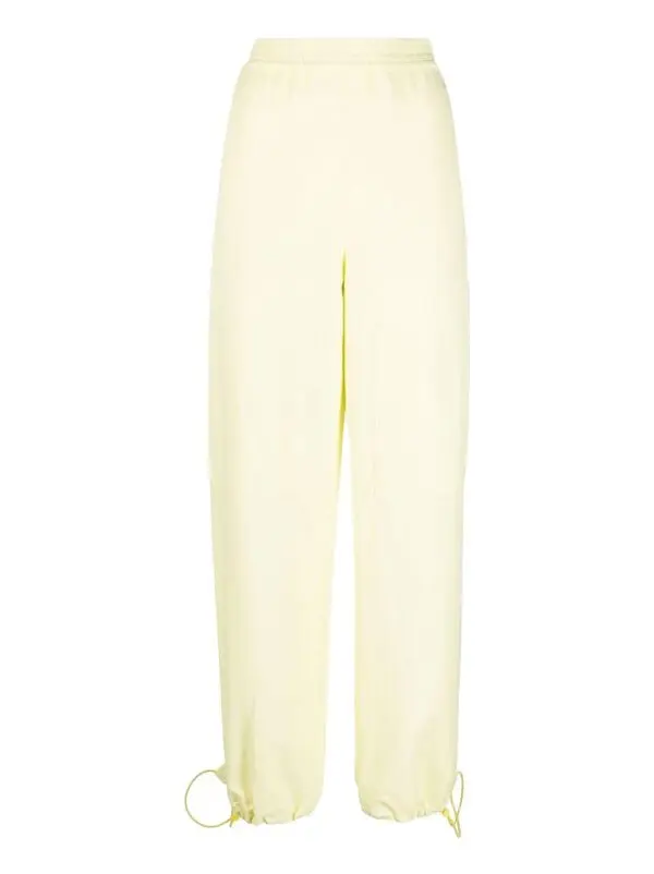 Stella McCartney Straight Leg Drawstring Cuff Joggers - White
