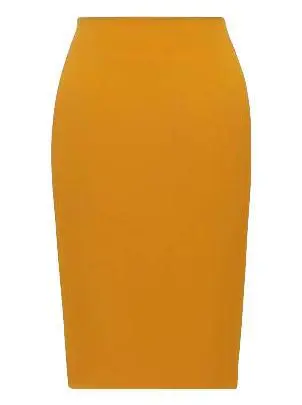 Saint Laurent Mid-rise Pencil Skirt - Ocre