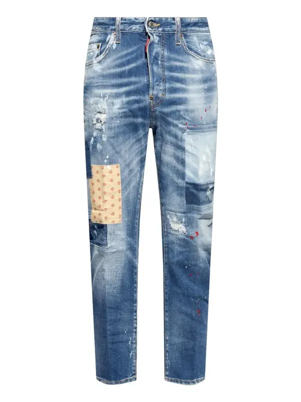 Dsquared2 Medium Worn Out Booty Wash Bro Jeans - Blue