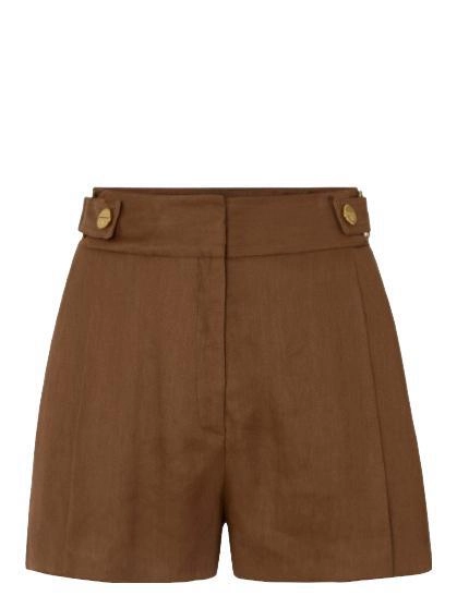 Elisabetta Franchi Pleated Tailored Shorts - Leather
