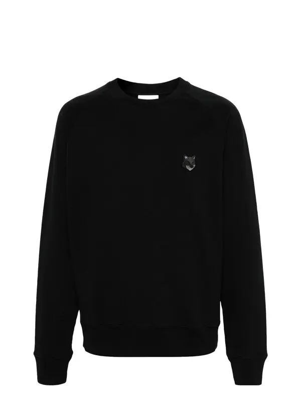 Maison Kitsuné Bold Fox Head Patch Oversize Sweatshirt - Black