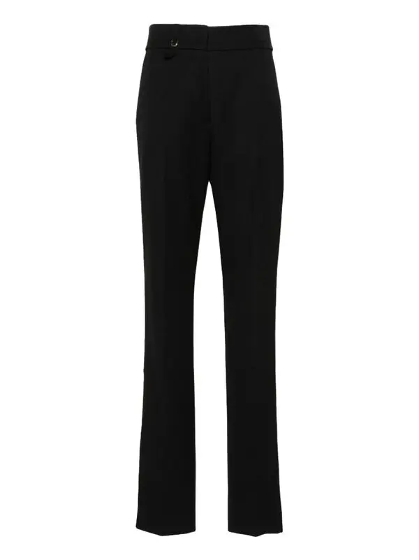 Jacquemus Les Sculptures High Waist Tailored Trousers - Black