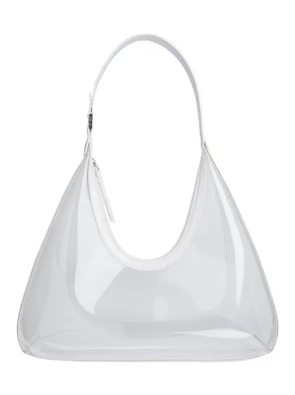 By Far Amber Transparent Shoulder Bag - White