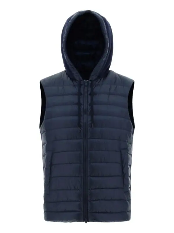 Herno Hooded Quilted Down Gilet - Black
