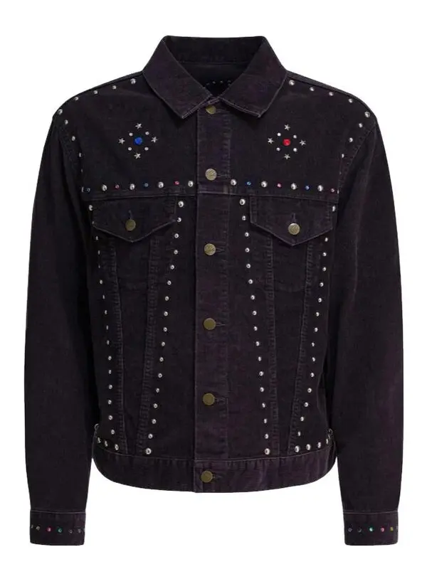 Needles Embellished Corduroy Single-breasted Jacket - Black