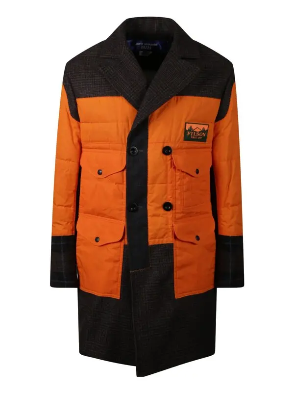 Junya Watanabe X Filson Patchwork Logo Coat - Black