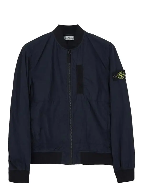 Stone Island Compass Badge Bomber Jacket - Blue
