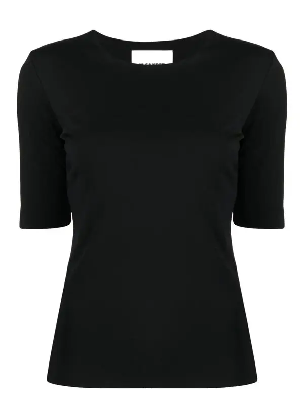 JIL SANDER Crewneck Short-sleeved T-shirt - Black