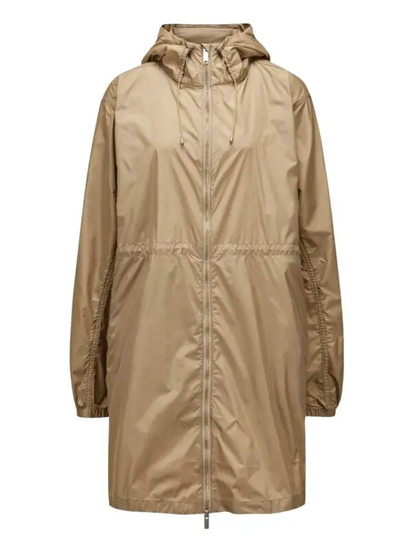 Canada Goose Long Hooded Zip-up Jacket - Brown