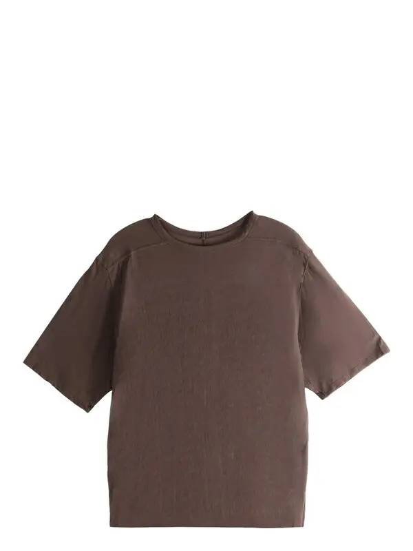 Rick Owens Short Sleeved Crewneck T-shirt - Brown