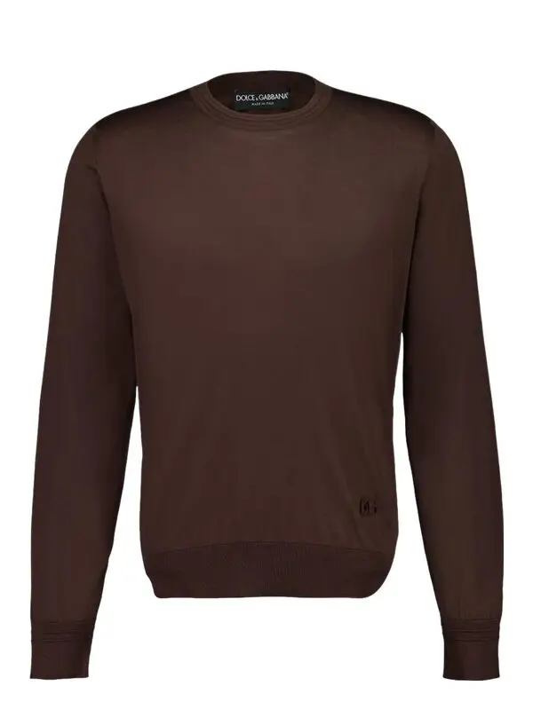 Dolce & Gabbana Long Sleeve Crewneck Jumper - Brown