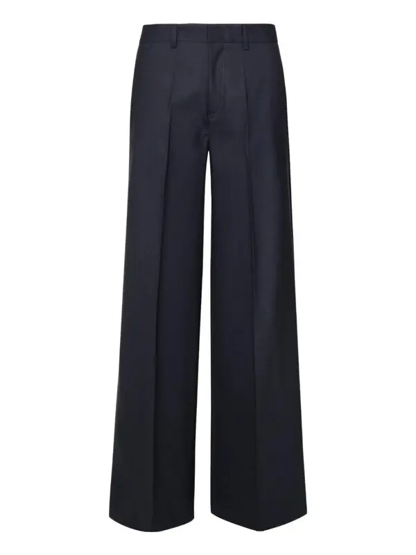 P.a.r.o.s.h Virgin Wool Straight-leg Trousers - Black