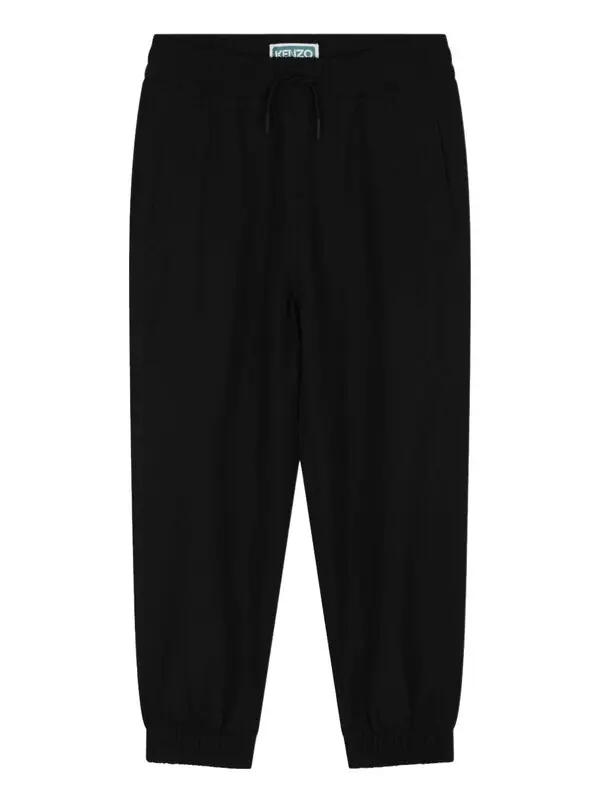 Kenzo Logo Printed Jogger Sweatpants - Black