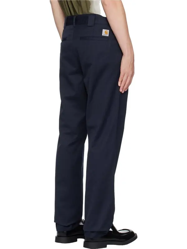 Carhartt Work In Progress Master Relaxed Tapered Pants - Deep Navy Blue