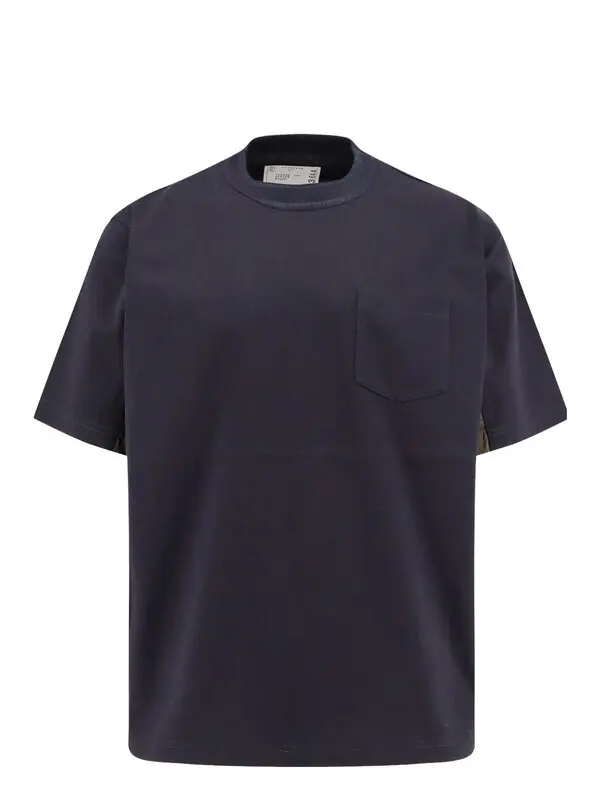 Sacai Short Sleeved Crewneck T-shirt - Black