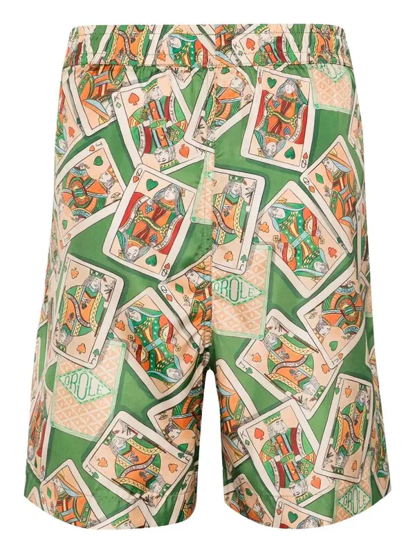 Drole De Monsieur Drôle De Juego De Cartas Elasticated Waist Swim Shorts - Nude