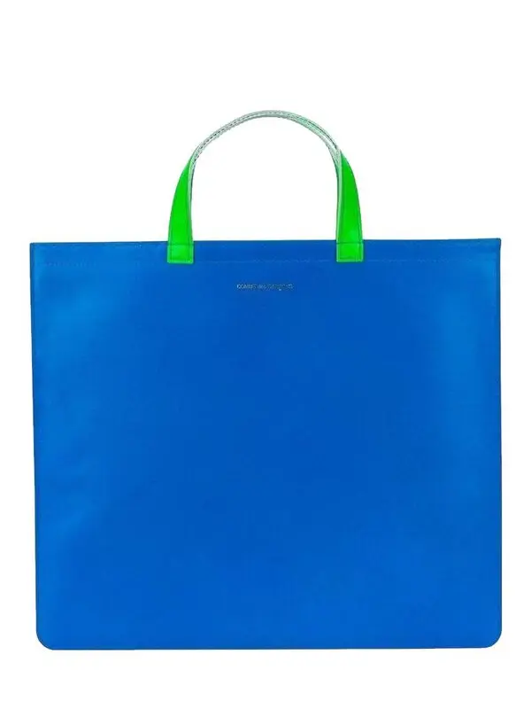 Comme Des Garçons Logo Tote Bag - Blue
