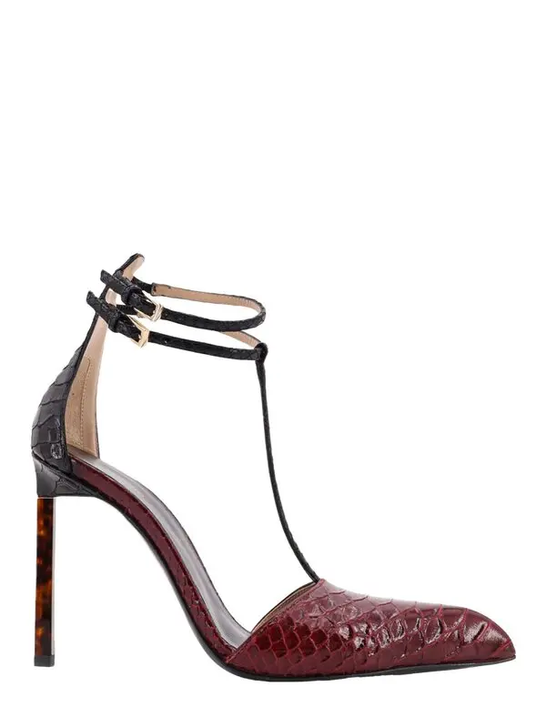 TOM FORD T-strap Pointed Toe Pumps - Multicolor