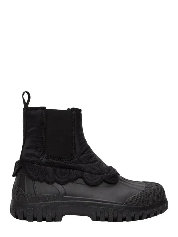 Cecilie Bahnsen Embroidered Paneled Ankle Boots - Black