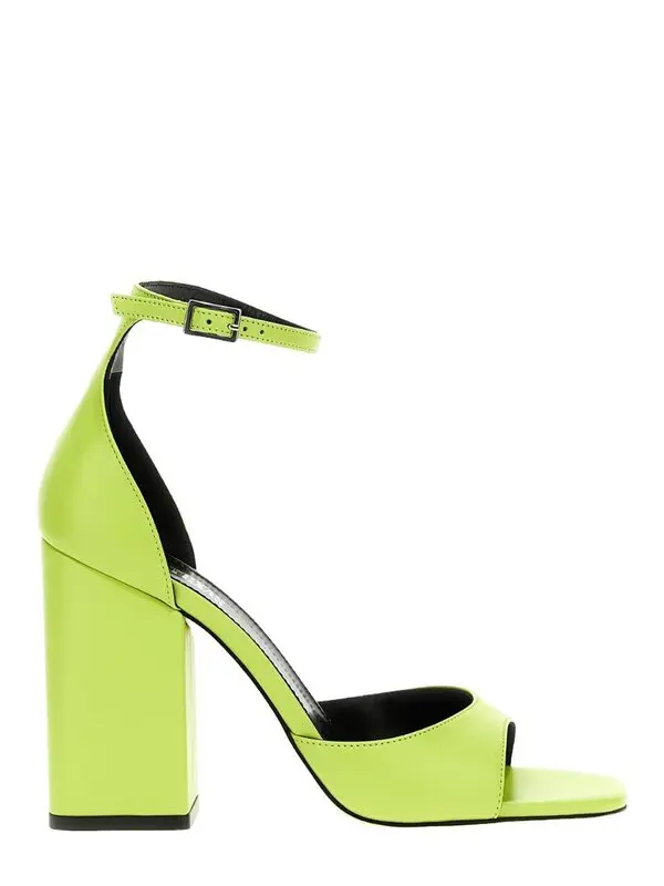 Paris Texas Fiona Block Heel Sandals - Green