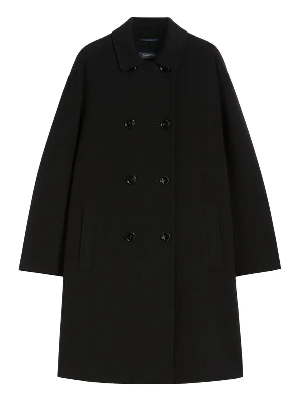 Max Mara Ribes Double-breasted Coat - Black