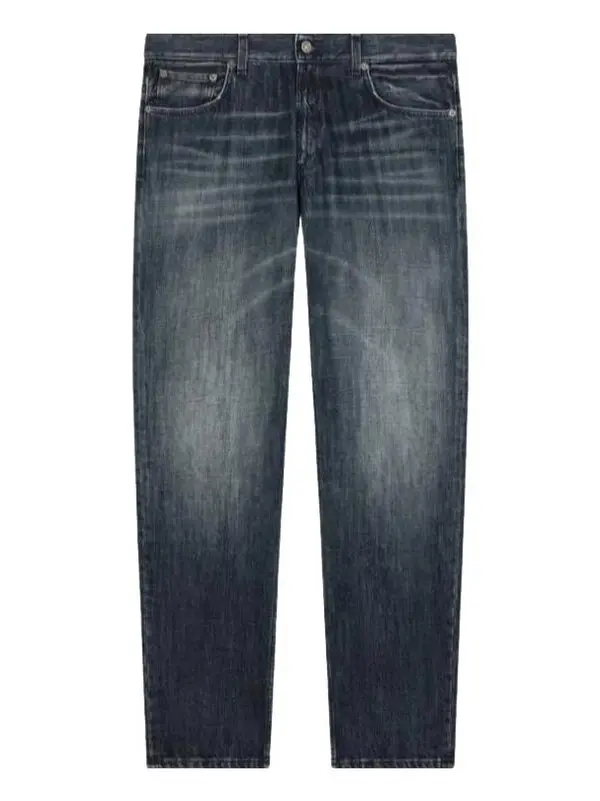 DONDUP Straight Leg Jeans With Classic Five Pockets - Black