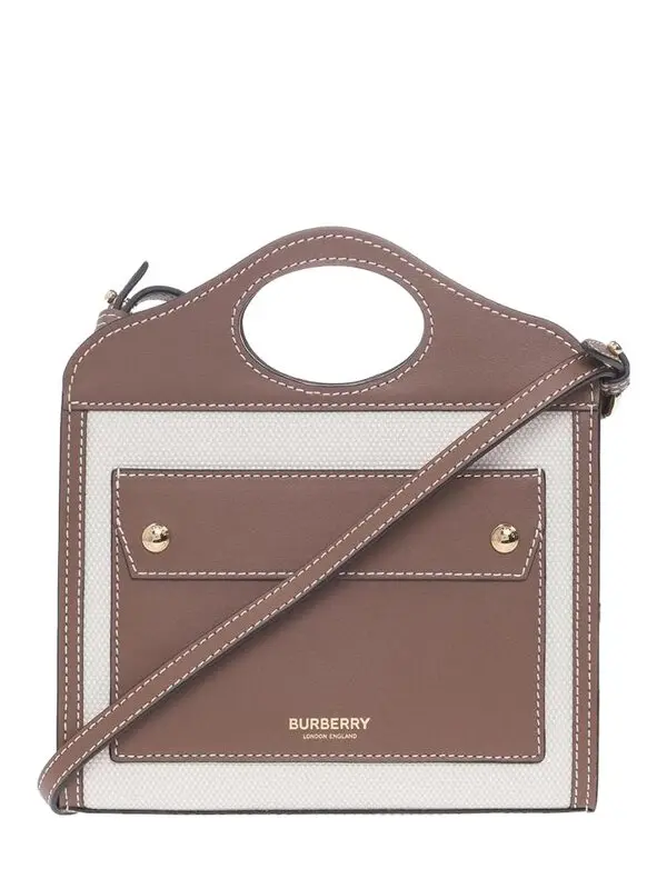 Burberry Micro Two-toned Crossbody Bag - Brown