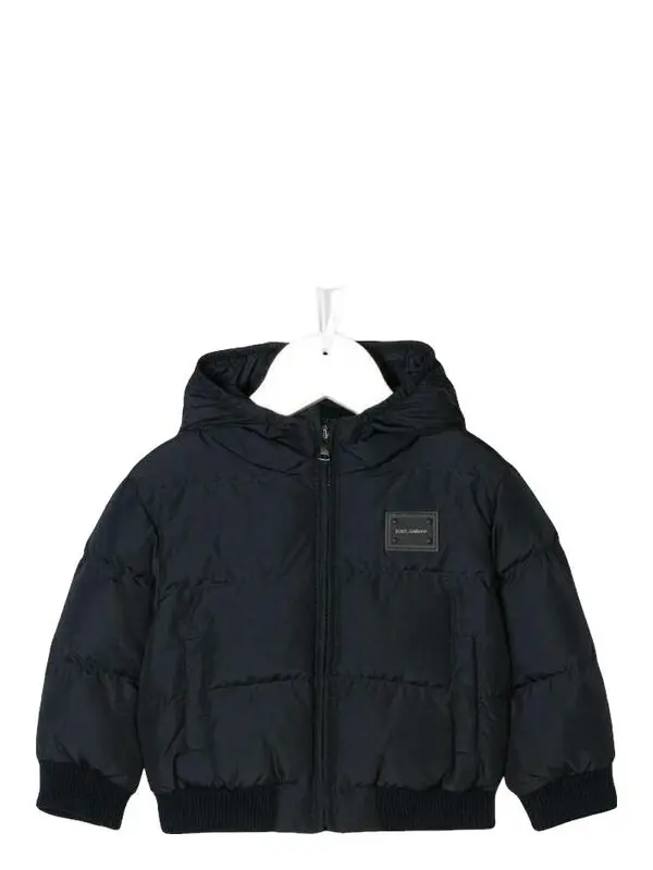 Dolce & Gabbana Padded Logo Down Jacket - Black