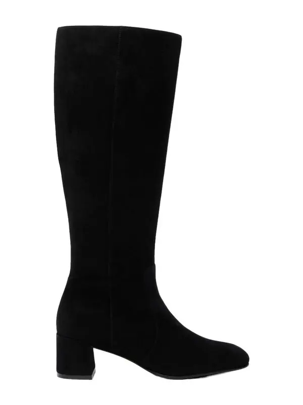 STUART WEITZMAN Knee-high Zip-up Block Heel Boots - Black