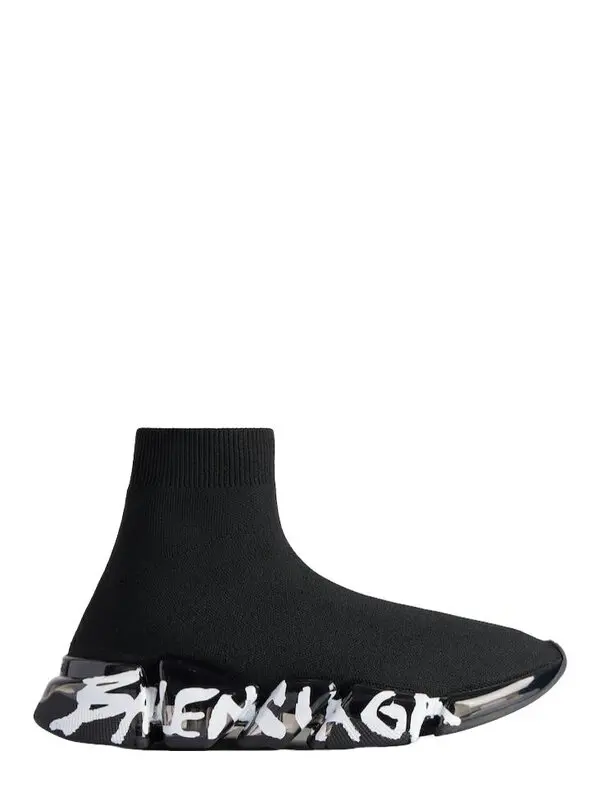 Balenciaga Speed 2.0 Ankle High Sneakers - Black/white