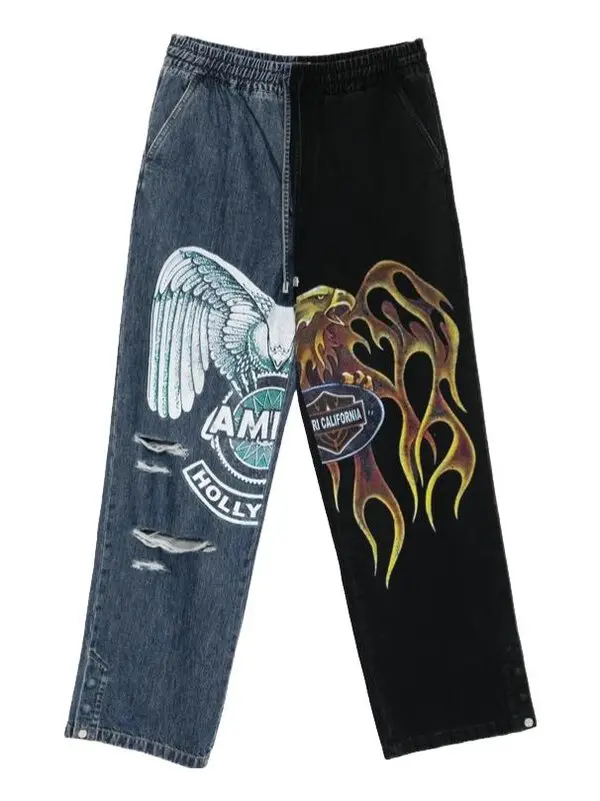 Amiri Printed Jeans - Black