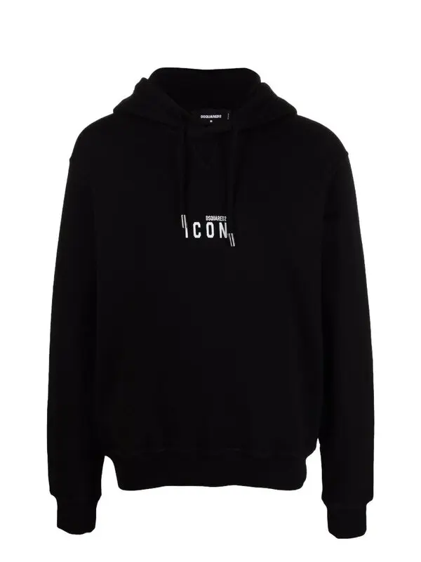 Dsquared2 Icon Printed Hoodie - Black
