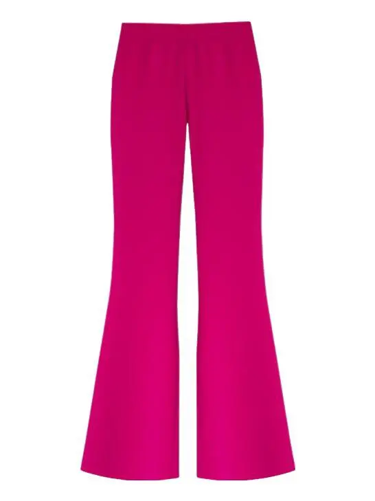 Dsquared2 Logo Plaque Skinny Flared Trousers - Pink
