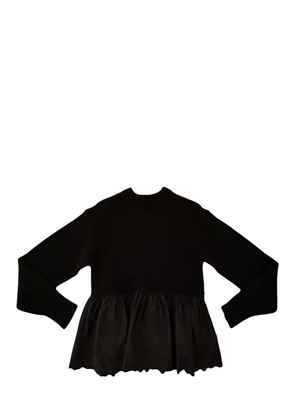 Cecilie Bahnsen Bera Jumper With Scalloped Hem - Black
